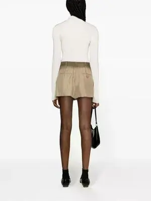 Prada Belt-loop Wide-leg Shorts