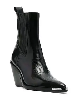 Rabanne 95mm Pointed-toe Boots