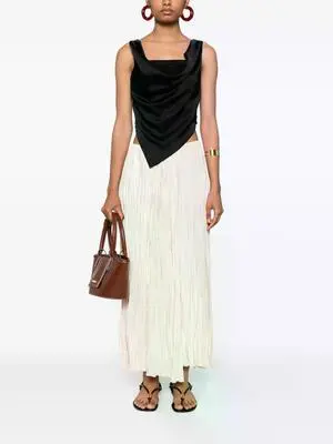 FORTE_FORTE Crinkled Midi Skirt