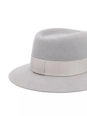 MAISON MICHEL Andre Fedora Hat - Grey