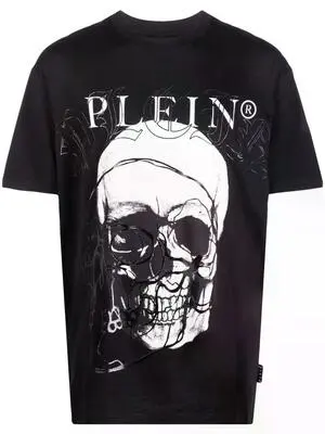 Philipp Plein Skull Print Cotton T-shirt
