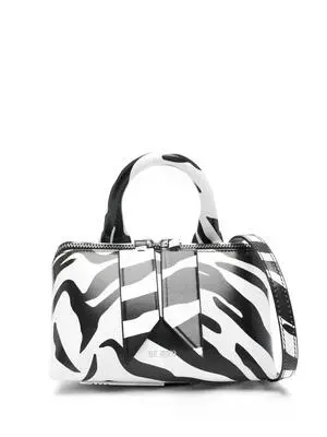 Attico Zebra-print Tote Bag - Black