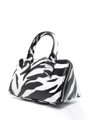 Attico Zebra-print Tote Bag - Black