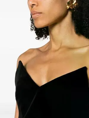 Loewe Bustier Velvet Strapless Dress