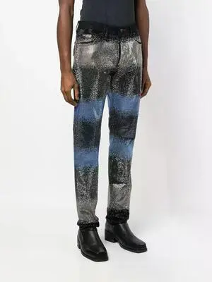 Philipp Plein Gradient Crystal-embellished Jeans