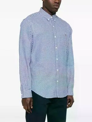 Polo Ralph Lauren Polo-pony-embroidery Checked Shirt - Blue