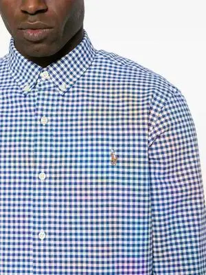 Polo Ralph Lauren Polo-pony-embroidery Checked Shirt - Blue