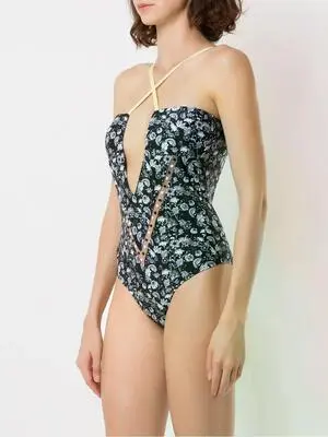 AMIR SLAMA Margarida Printed Swimsuit