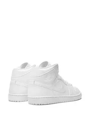 JORDAN Air 1 Mid Triple Sneakers - White