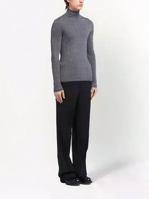 Prada Ribbed Roll Neck Jumper