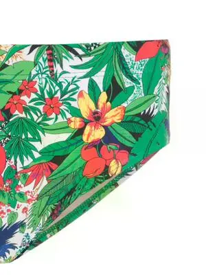 AMIR SLAMA Floral-print Swim Trunks