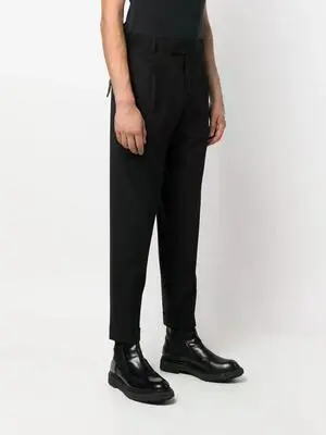 PT TORINO Charm-detail Tailored Trousers - Black