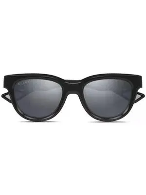 Gucci Oval Frame Tinted Sunglasses - Black