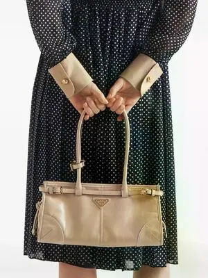 Prada Polka-dot Georgette Dress