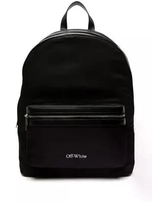 Off-White Embroidered-logo Backpack - Black