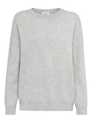 Brunello Cucinelli Round-neck Cashmere Jumper - Grey