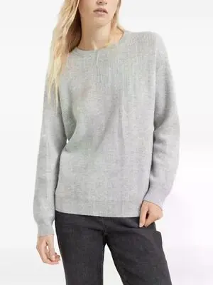 Brunello Cucinelli Round-neck Cashmere Jumper - Grey