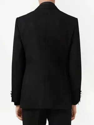 Burberry Oak Leaf Crest Jacquard Tuxedo Jacket