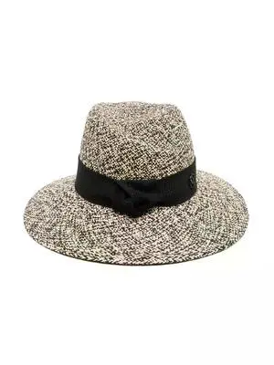 MAISON MICHEL Virginie Wide-brim Hat - Neutrals