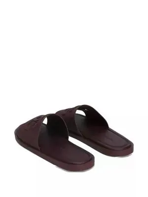 Dolce & Gabbana Rubber Logo Slide Sandals