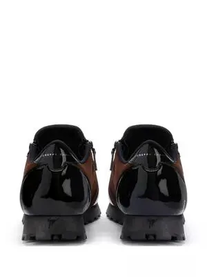GIUSEPPE ZANOTTI Ilde Run Double-zip Low-top Sneakers - Brown