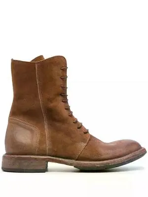 Moma Worn-effect Leather Boots