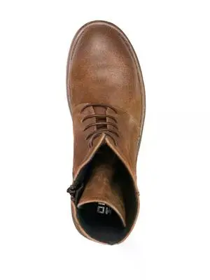 Moma Worn-effect Leather Boots