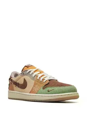 JORDAN X Zion Williamson Air 1 Low Og Voodoo Sneakers - Neutrals