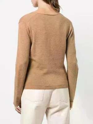 Vince Buttoned-up V-neck Cardigan - Brown