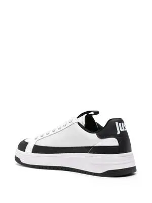 Just Cavalli Logo-print Leather Sneakers