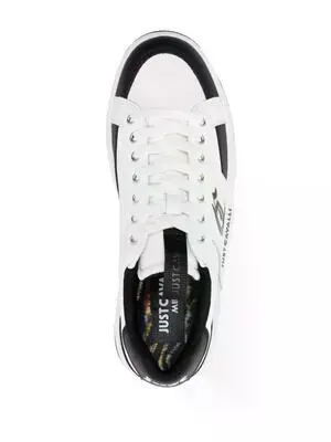 Just Cavalli Logo-print Leather Sneakers