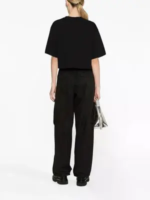 Balmain Logo Crop T-shirt