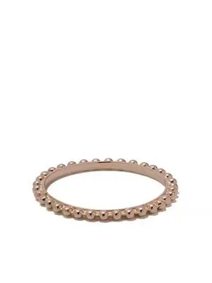 WOUTERS & HENDRIX 18kt Rose Gold Ball Chain Ring - Pink