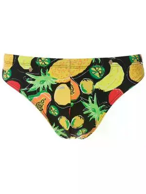 AMIR SLAMA Frutas Print Swim Trunks
