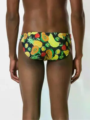AMIR SLAMA Frutas Print Swim Trunks