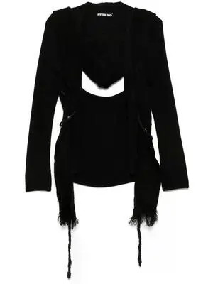 HYEIN SEO Hooded Knit Cardigan