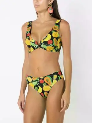 AMIR SLAMA All-over Fruit-print Bikini Set