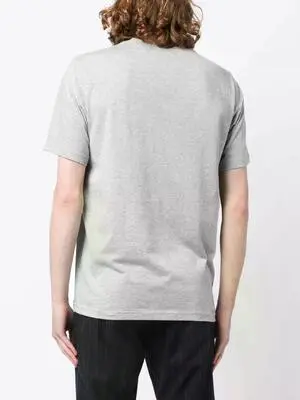 Paul Smith Zebra Embroidered-logo T-shirt - Grey