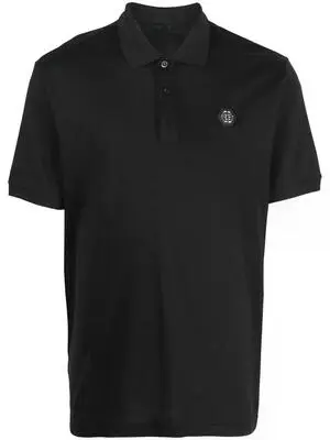 Philipp Plein Short Sleeve Polo Shirt - Black
