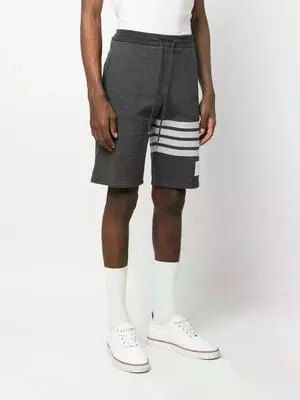 Thom Browne Stripe-detail Track Shorts - Grey