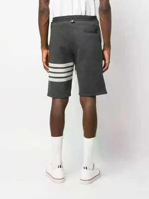 Thom Browne Stripe-detail Track Shorts - Grey