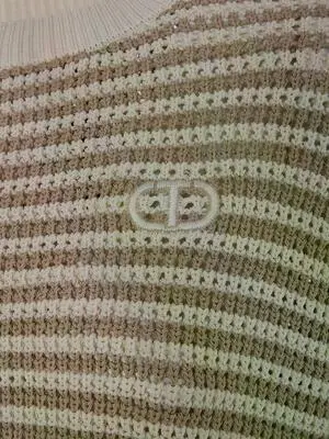 TWINSET Striped Crew Neck Jumper