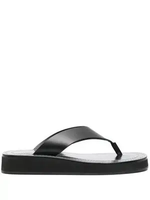 THE ROW Ginza Leather Flip Flops