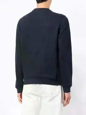 Belstaff Logo Patch Cotton Sweatshirt - Blue