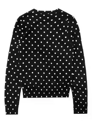Play Comme Des Garcon Polka-dot Knitted Sweater