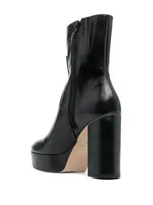 ALOHAS Thunder 110mm Leather Platform Ankle Boots