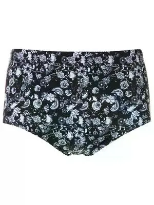 AMIR SLAMA Margaridas Print Trunks - Black