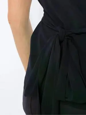 AMIR SLAMA Sleeveless Wrap Blouse