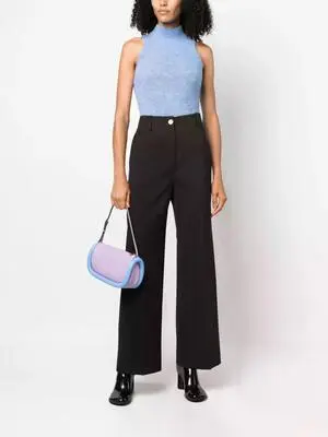 PATOU Mock-neck Knitted Top - Blue