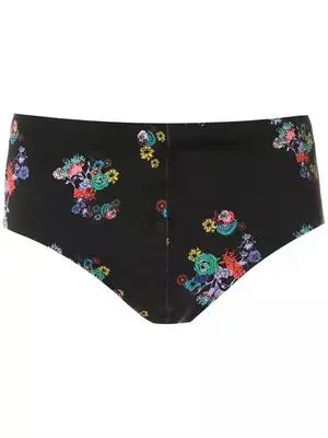 AMIR SLAMA Printed Swim Trunks - Black